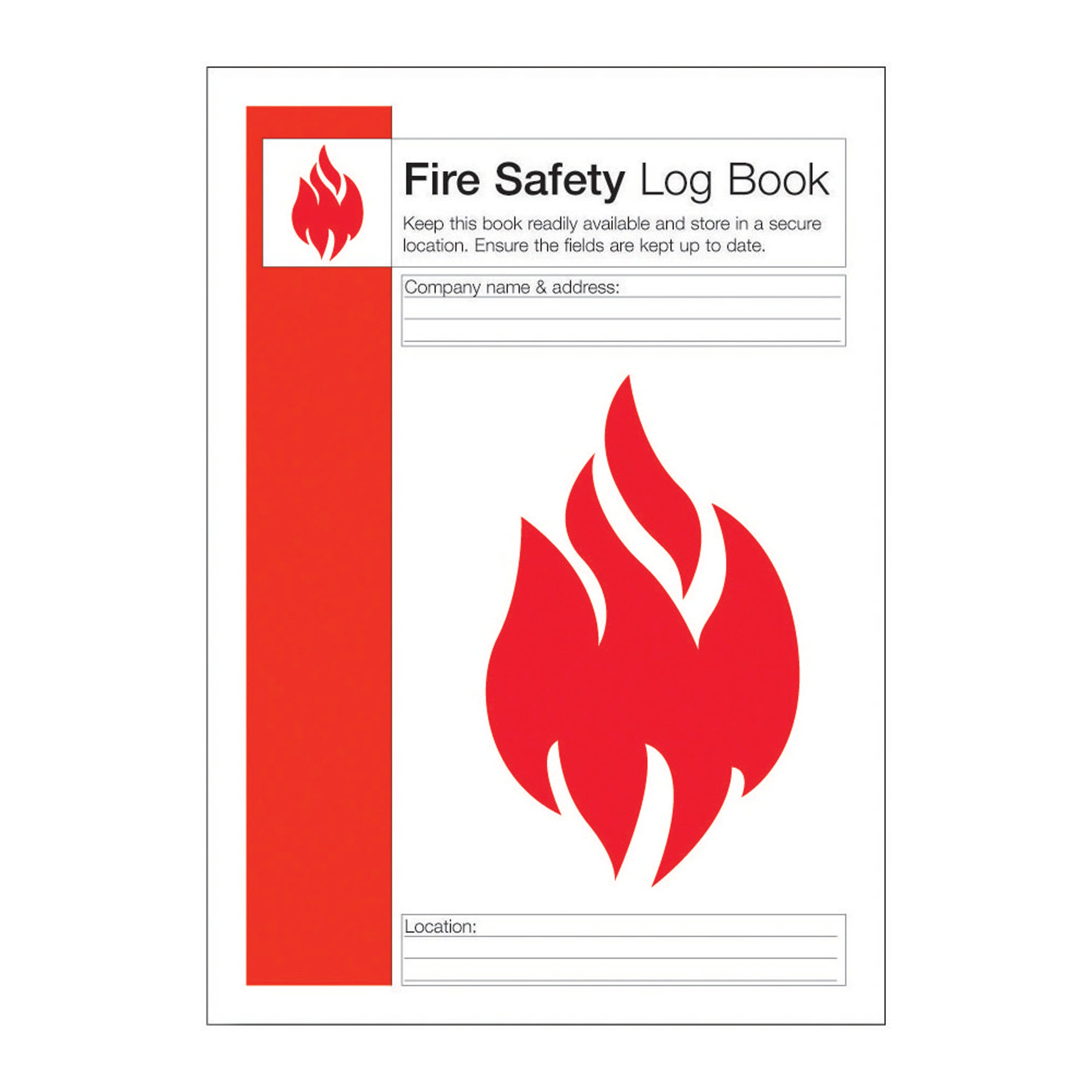 Fire Safety Log Record Book (Aides compliance with fire safety standar