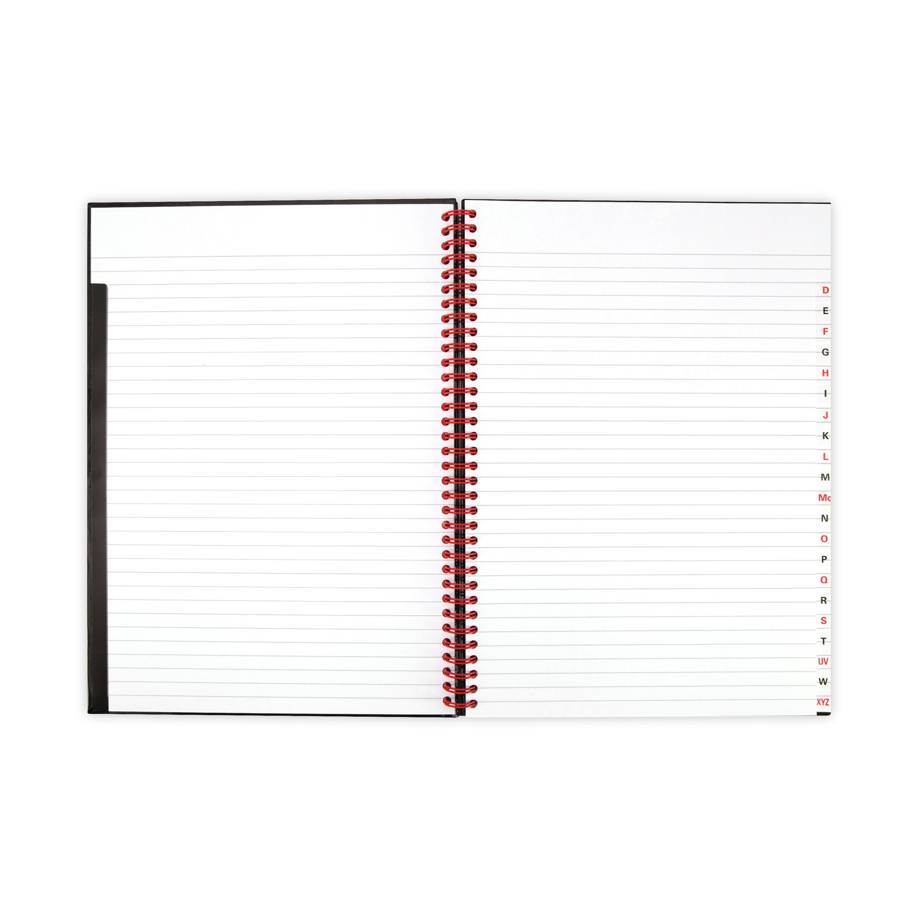 Black n' Red Wirebound A-Z Hardback Notebook A4 (Pack of 5) 100080232